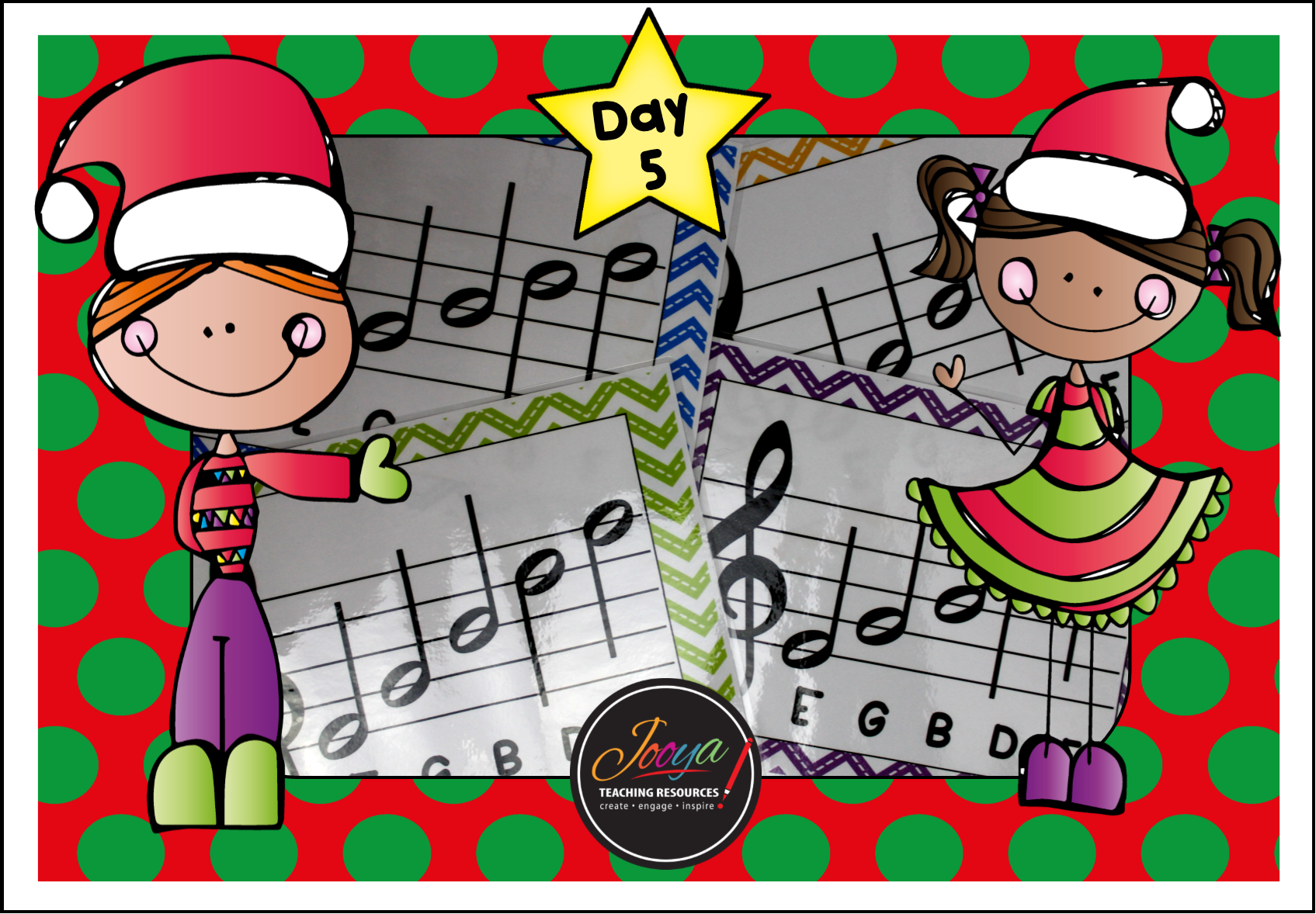 12 Days of Christmas Freebies— Day 5 - Jooya Teaching Resources