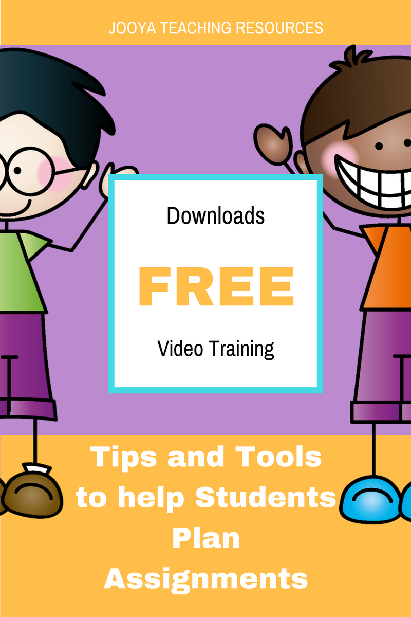 Help for Assignment Planning - Jooya Teaching Resources