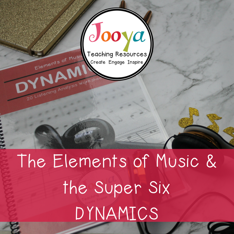 Super Six and the Elements of Music – Dynamics - Jooya Teaching Resources