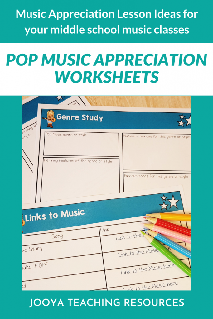 How to Teach Pop Music Appreciation in Middle School - Jooya Teaching ...