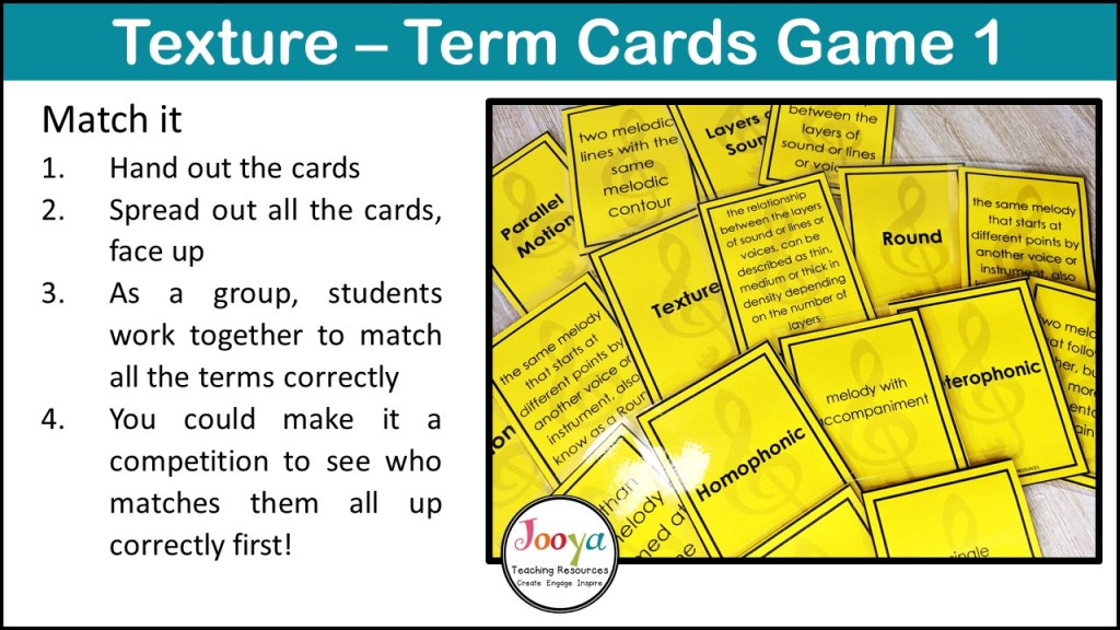 2 Fun Games to Play for Learning the Definition for Texture in Music ...
