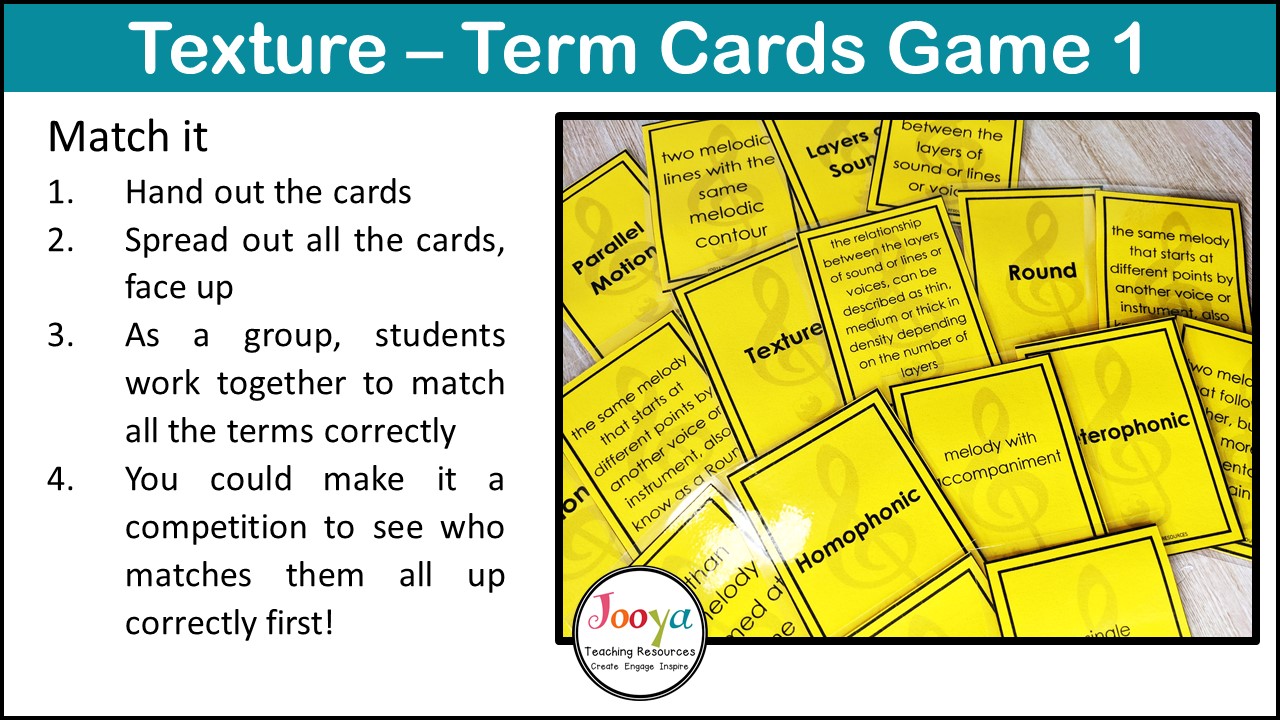 2 Fun Games to Play for Learning the Definition for Texture in Music ...