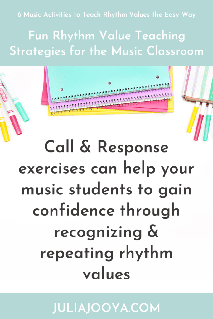 6 Music Activities to Teach Rhythm Values the Easy Way - Jooya Teaching ...
