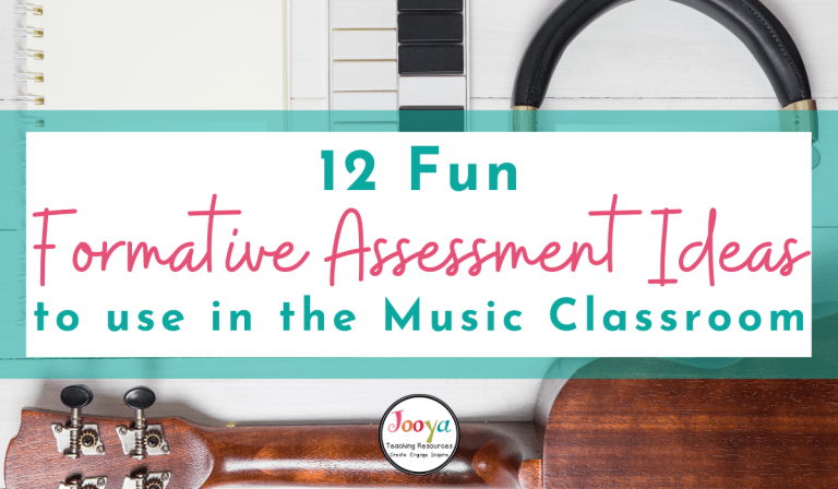 12 Fun Formative Assessment Ideas to Use in the Music Classroom - Jooya ...