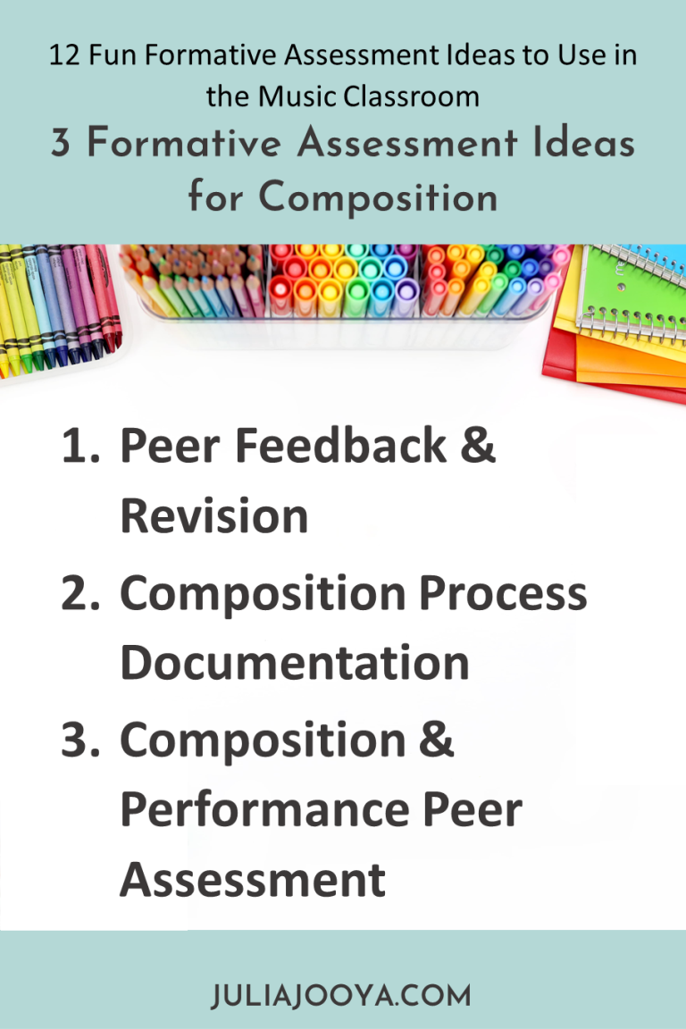 12 Fun Formative Assessment Ideas to Use in the Music Classroom - Jooya ...