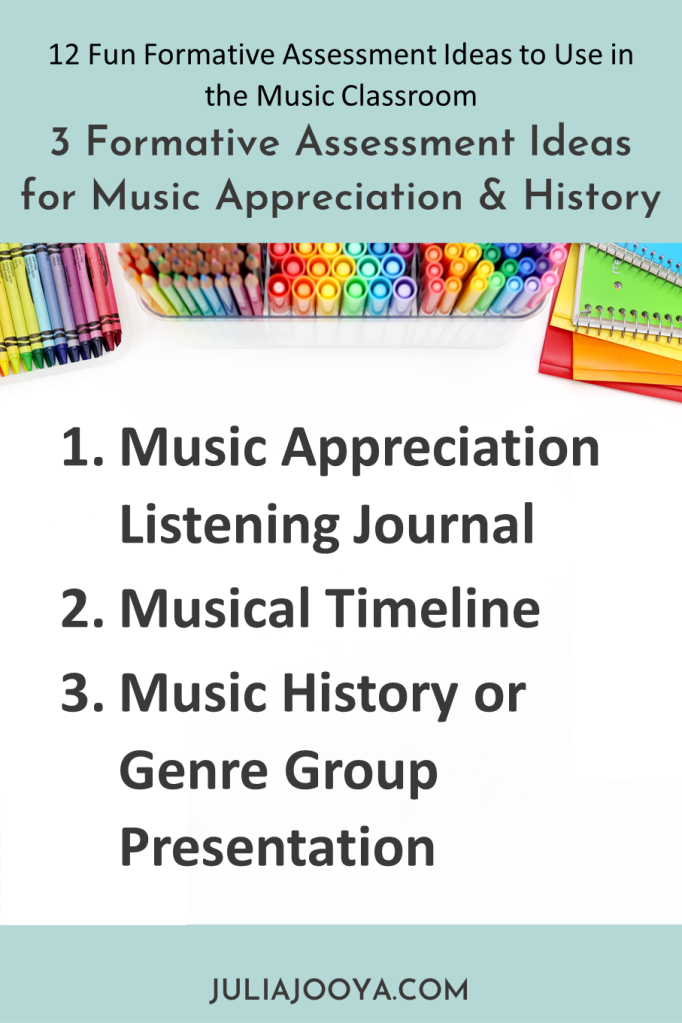 12 Fun Formative Assessment Ideas to Use in the Music Classroom - Jooya ...