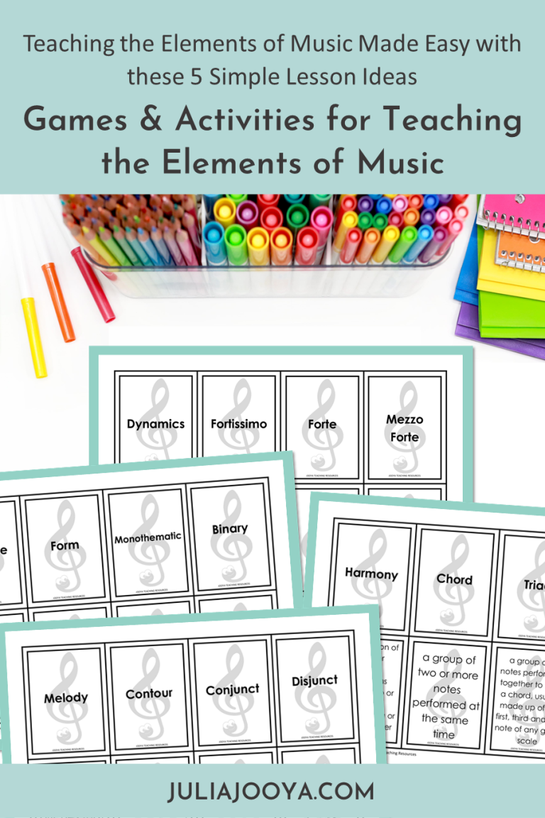 Teaching the Elements of Music Made Easy with these 5 Simple Lesson ...
