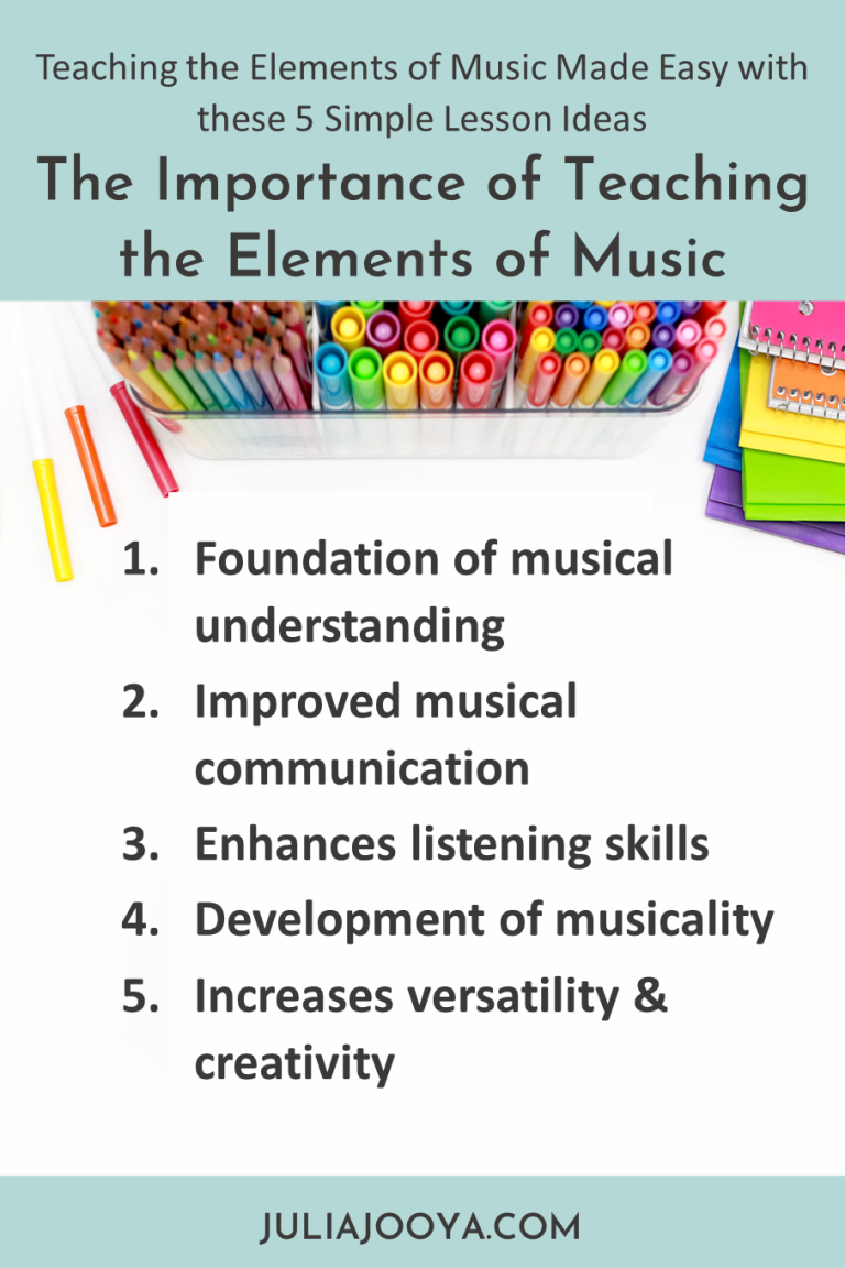 Teaching the Elements of Music Made Easy with these 5 Simple Lesson ...