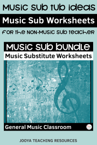 Simple Music Sub Worksheets and Lesson Ideas for the Non-Music Sub ...