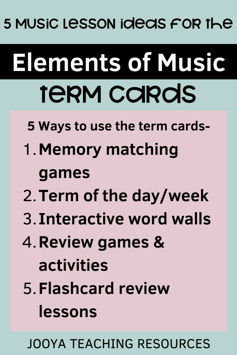 17 Classroom Tested Elements of Music Lessons to Try this Year - Jooya ...