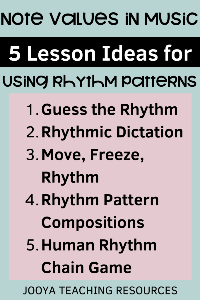 10 Simple Strategies to Teach Note Values in Music with Rhythm Patterns ...