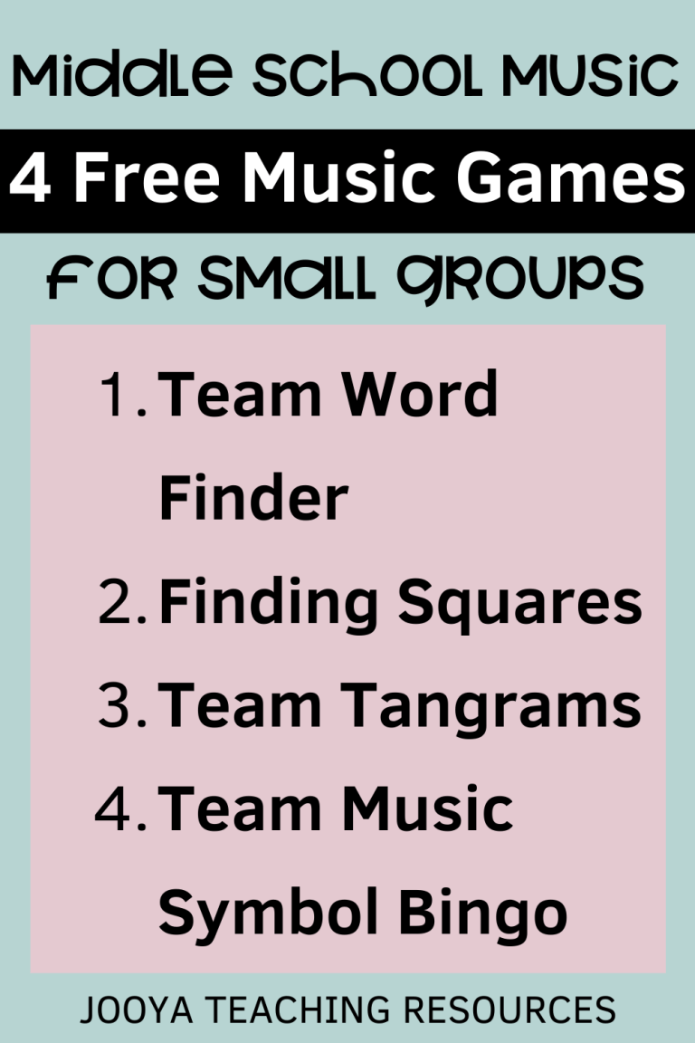 11 Free Music Games for the Music Classroom - Jooya Teaching Resources