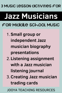12 Jazz Music Lesson Ideas for the General Music Classroom - Jooya ...