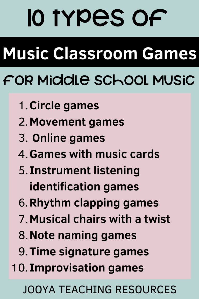10 Fun End of the Year Music Classroom Games and Activities Ideas ...