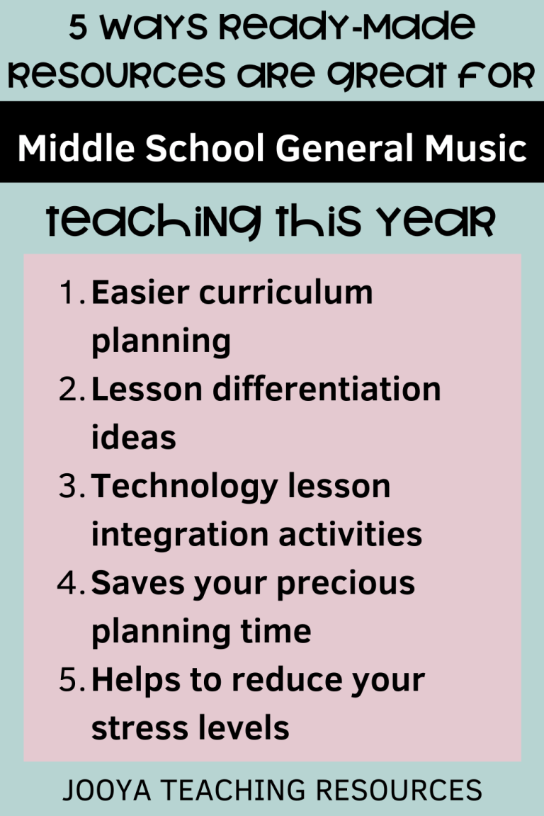 18 Resources for Your Middle School General Music Curriculum - Jooya ...